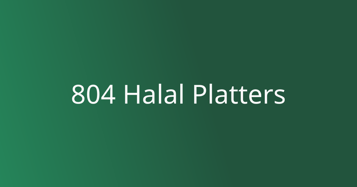 Order Authentic Mediterranean Online | 804 Halal Platters - Pickup or ...